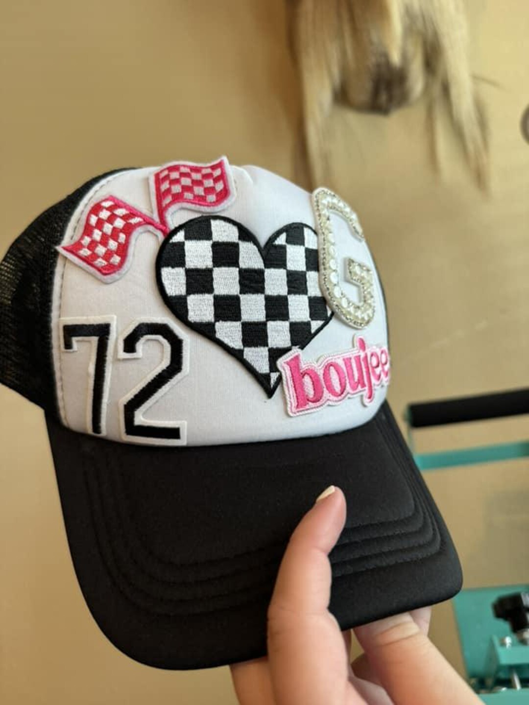 Custom Trucker Hat Motocross/dirtbike/moto Mom - Etsy