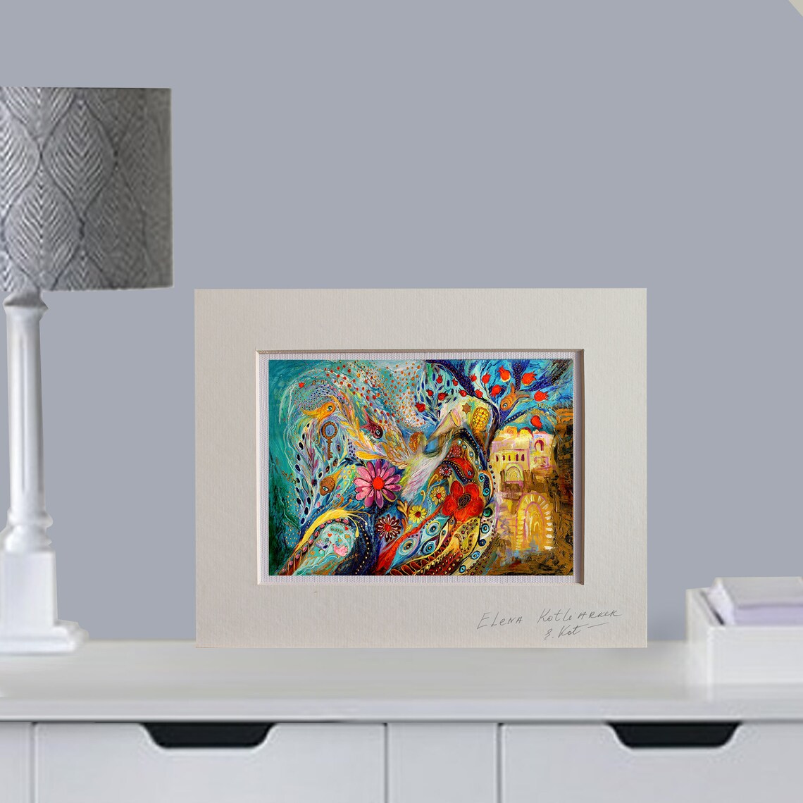 Limited Edition Signed Canvas Painting: the Hills of Jaffo, Home Decor ...