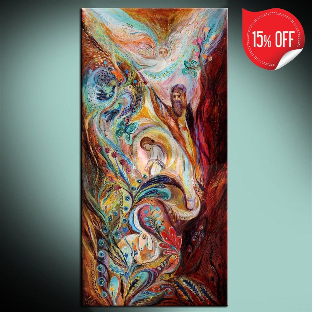 Bible Tale patriarch Abraham Wall Art for Home Decor Stretched Giclee ...