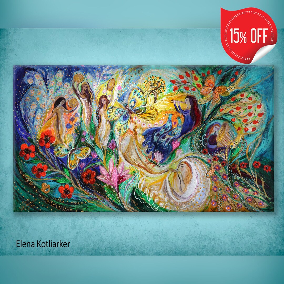 Bible Story Psalm David Jewish Original Wall Art Giclee Canvas Print ...