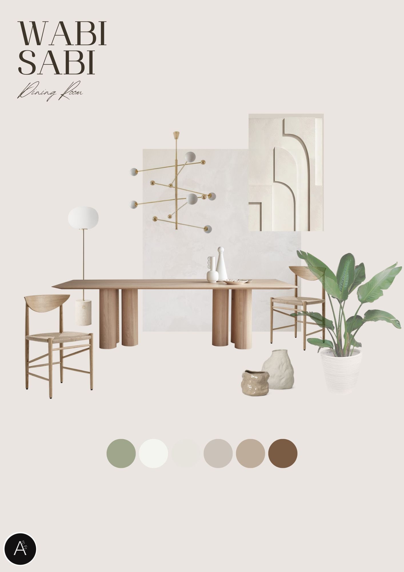 Mood Board Presentation Interior Design Wabi Sabi Residential ...