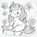 Adorable Unicorn Coloring Pages for Kids Set of 3 Whimsical Unicorn ...