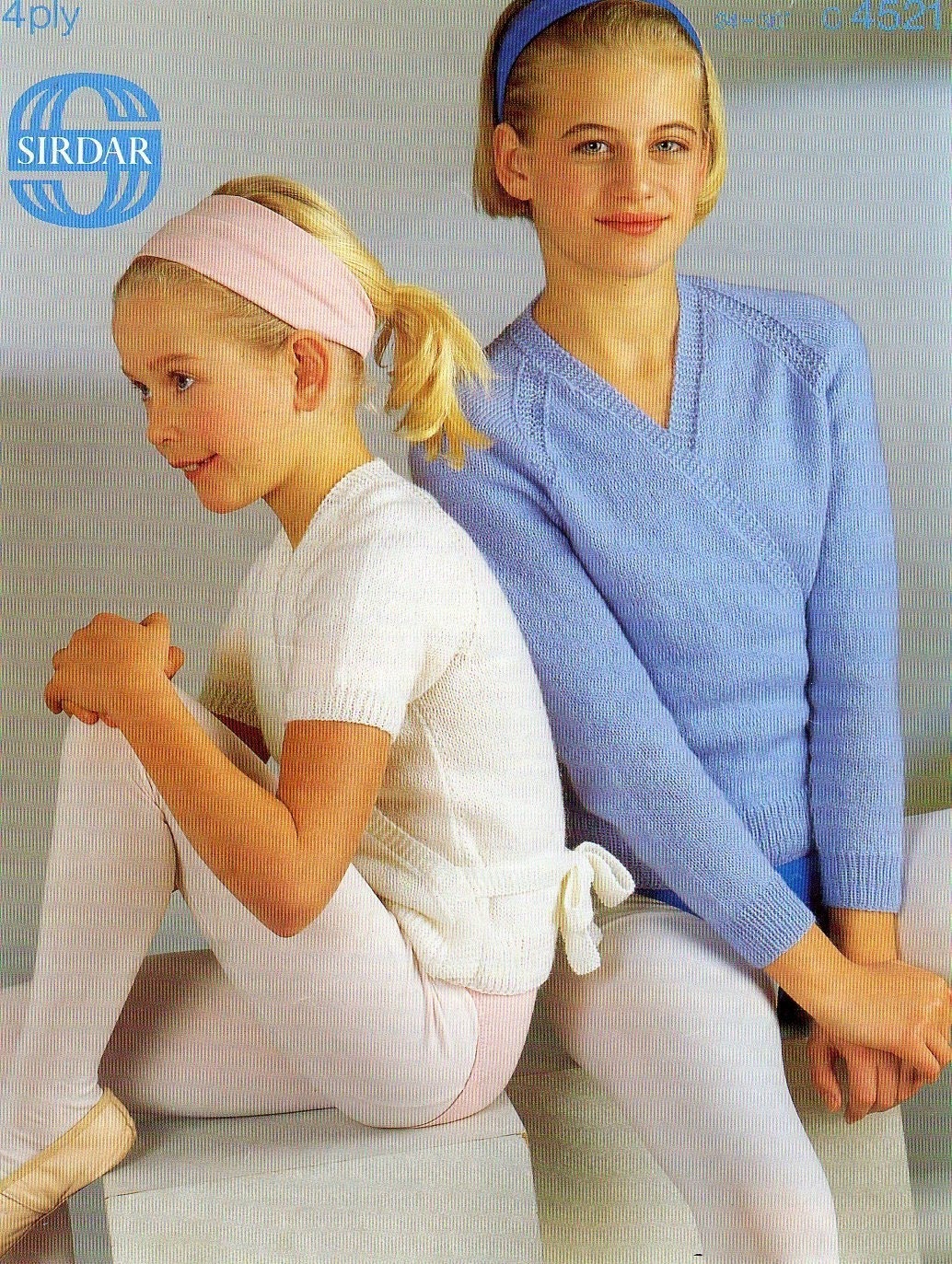 1970s Ballet Wraparound Knitting Pattern Pdf INSTANT DOWNLOAD - Etsy