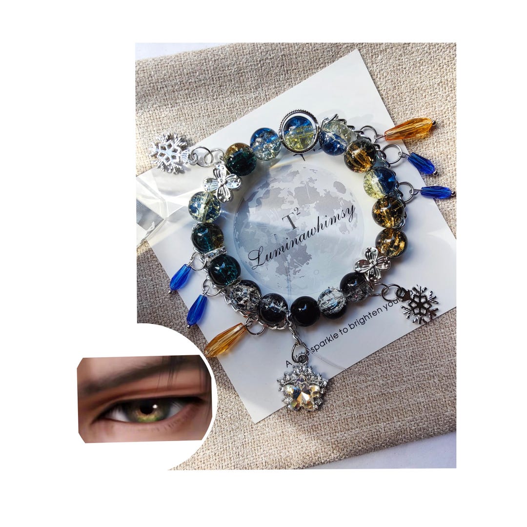 Love and Deepspace Zayne Bracelet - Inspired by Eye Color, Crackled ...