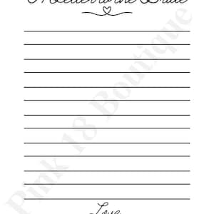 Letter to the Bride Digital Download, Handwritten Letters, Gifts for ...