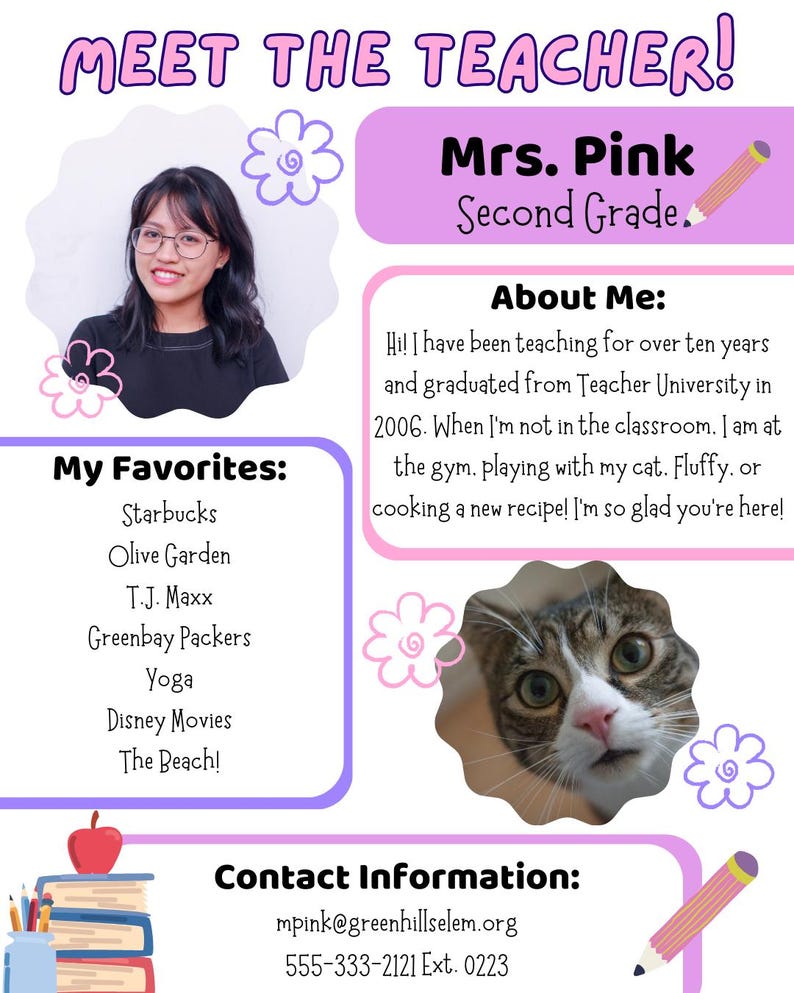 Meet the Teacher Editable Template, All About My Teacher, Pastel ...