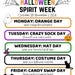 Editable Halloween Spirit Week Flyer Canva Template, School Spirit ...