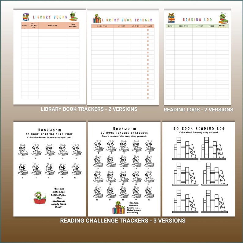 Reading Challenge | Reading Tracker | Reading Program Kit | Reading ...