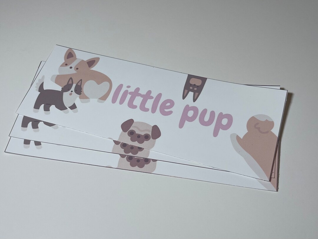 ABDL Diaper Sticker - Little Pup - Etsy