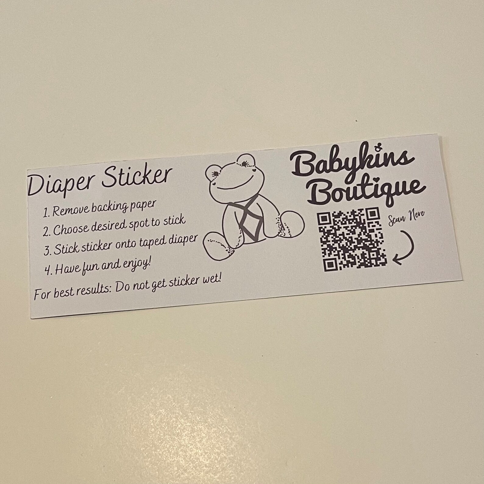 ABDL Diaper Sticker Keep in Diapers - Etsy