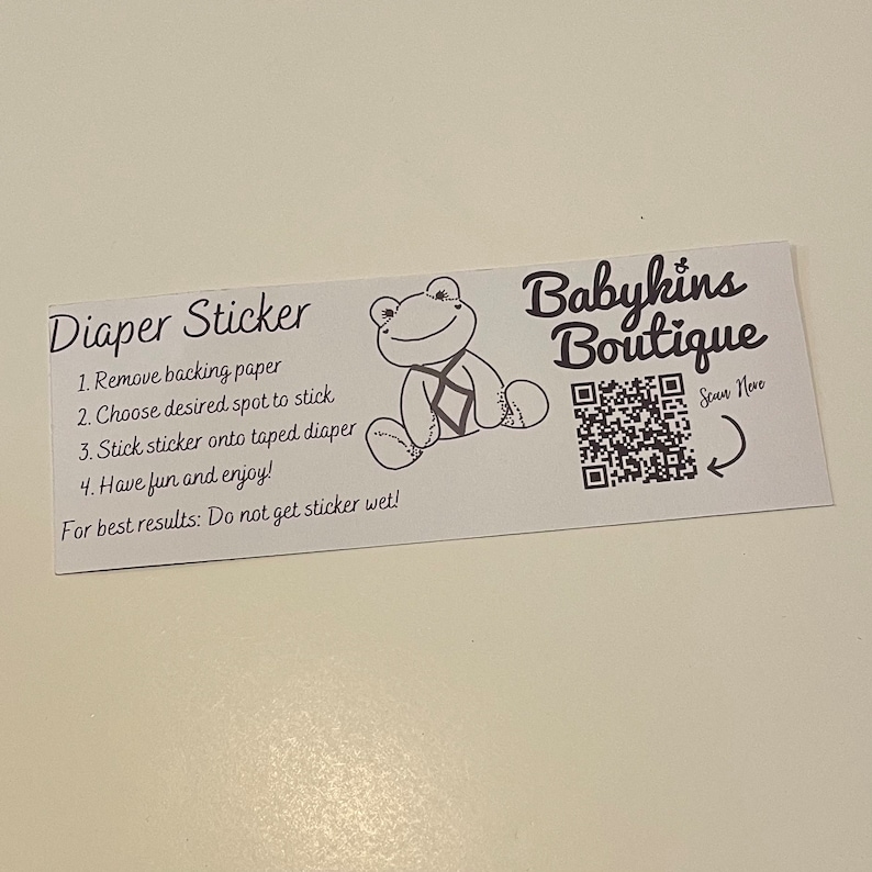 ABDL Diaper Sticker - Shibari Baby - Etsy
