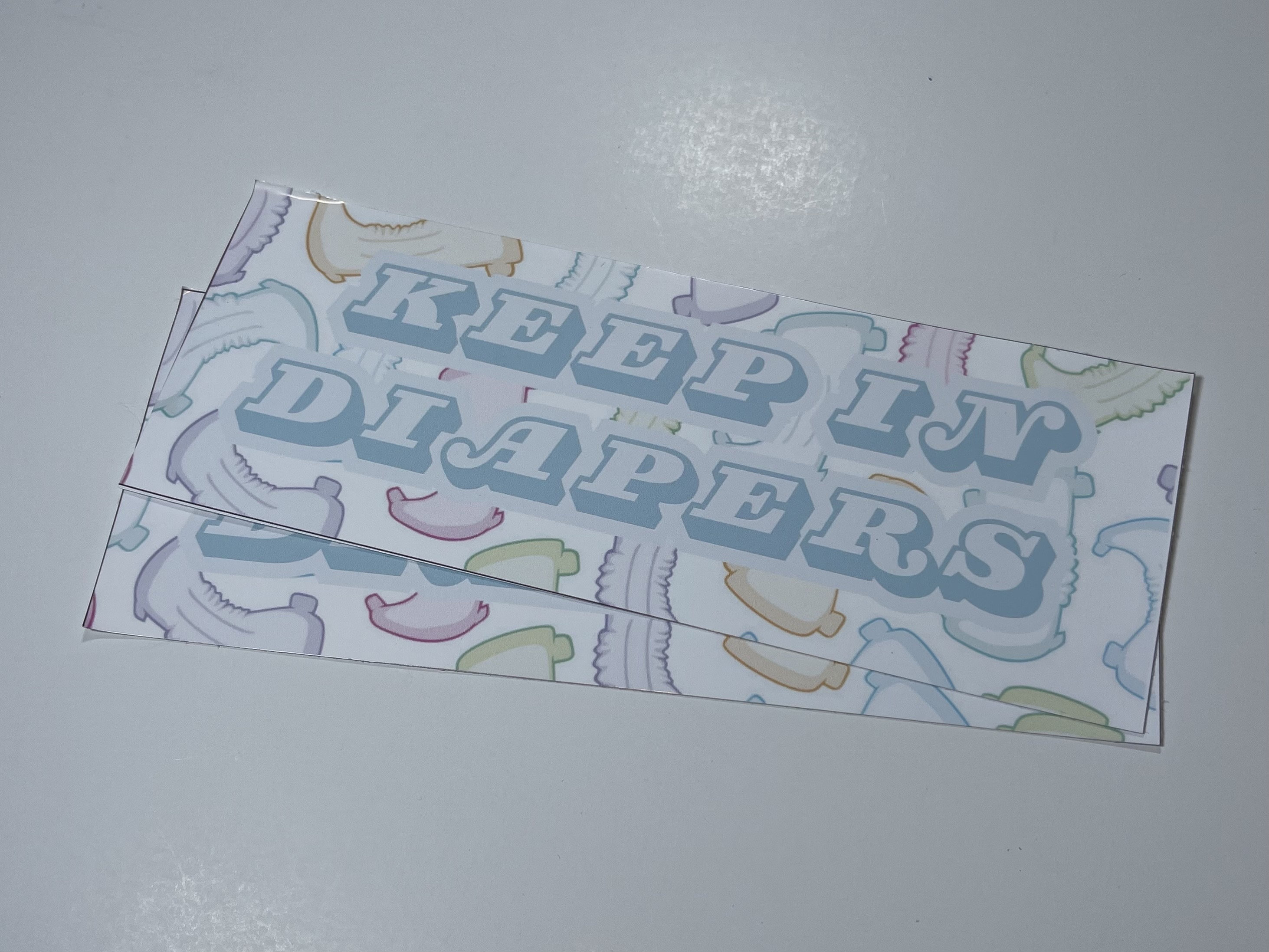 ABDL Diaper Sticker Keep in Diapers - Etsy