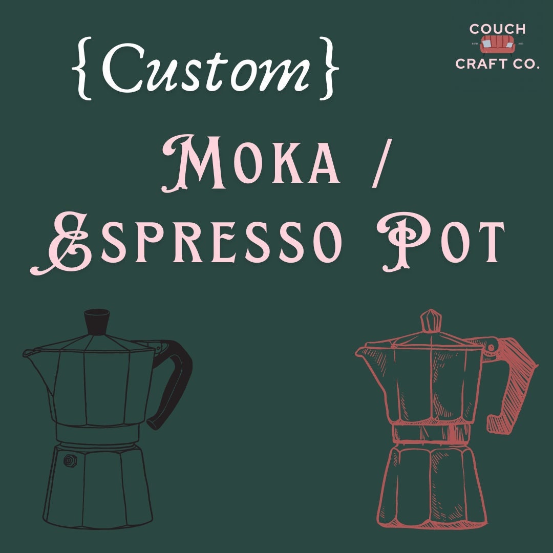 Custom Engraved Moka/espresso Pot Names, Logos, Corporate Gifts ...