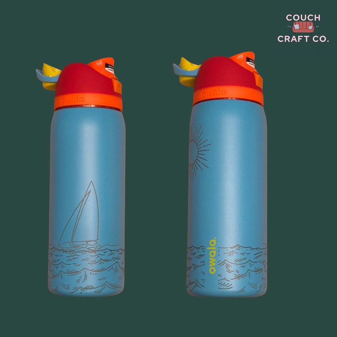 Summer / Beach Themed Owala Bottle, 32oz Owala Freesip, Multiple Colors ...