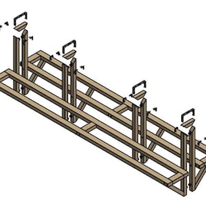 Double-sided Porch Table for Railing – DIY Build Plans - Etsy