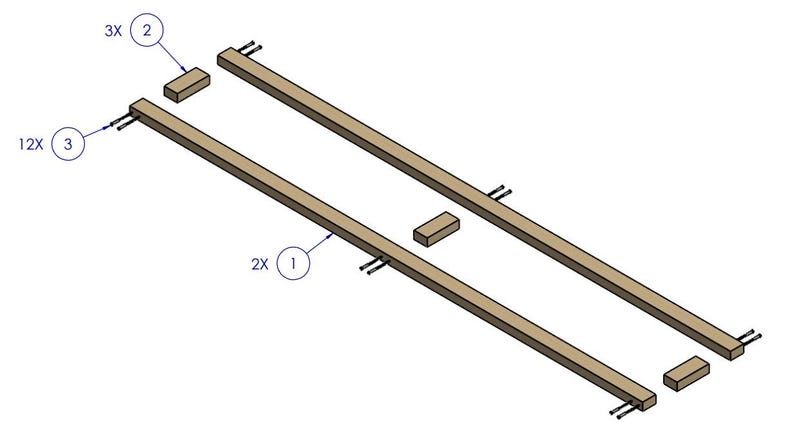Double-sided Porch Table for Railing – DIY Build Plans - Etsy