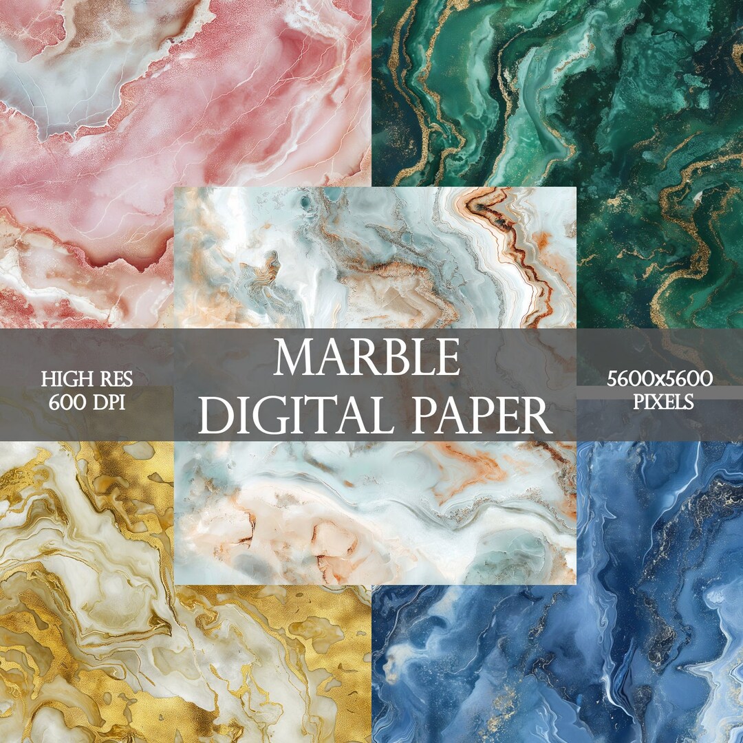 30 Marble Digital Paper Scrapbook Paper Marble Textures Crafting and ...