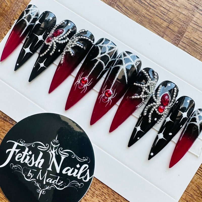 Goth Nails - Etsy