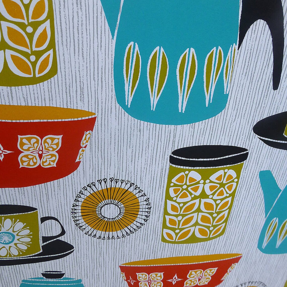 Retro Kitchen - Limited Edition Hand Printed Screen Print - Free World ...