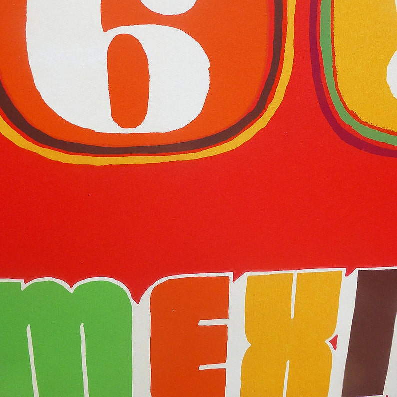 Mexico 68 Screenprint - Limited Edition Hand Printed Screen Print ...
