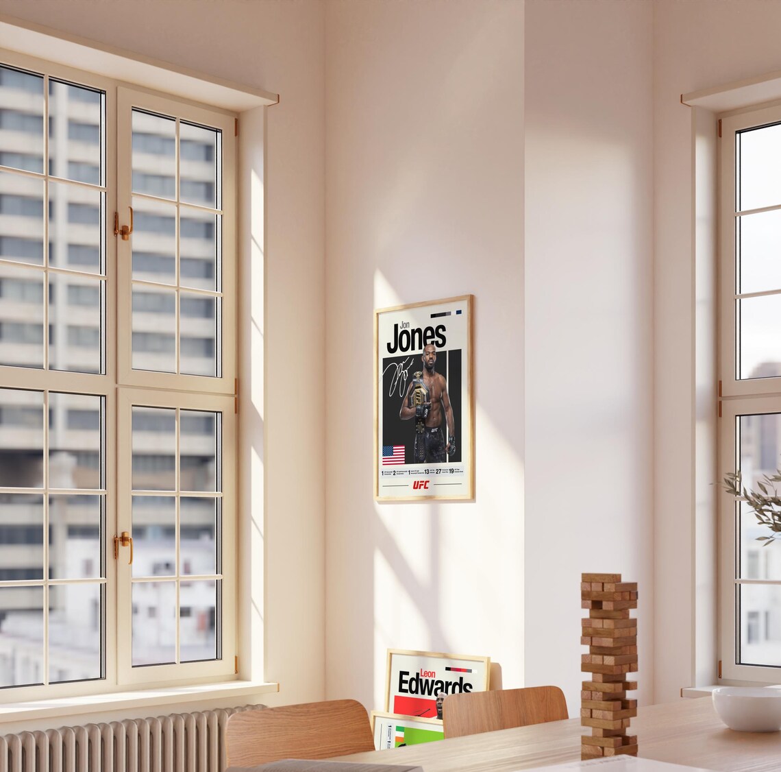 Jon Jones Poster, UFC Poster, MMA Fighter Boxing Combat Sports Poster ...