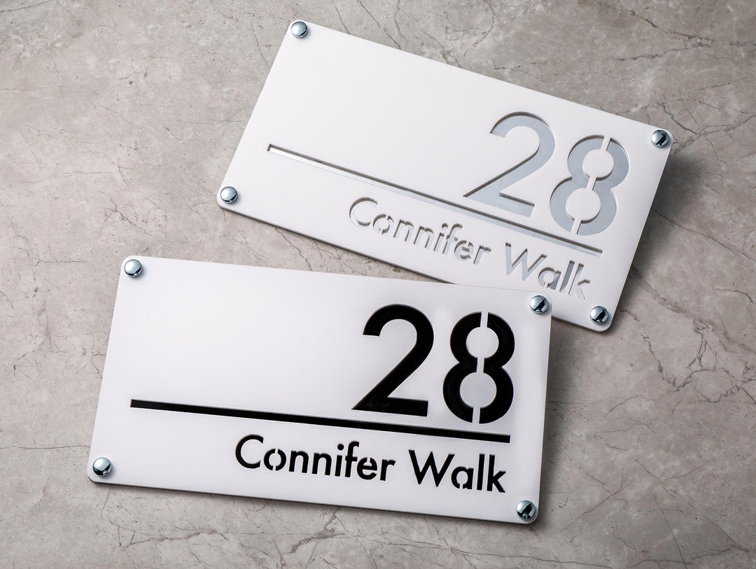 Personalized House Number Plaque,custom House Wall Plaques,house Number ...