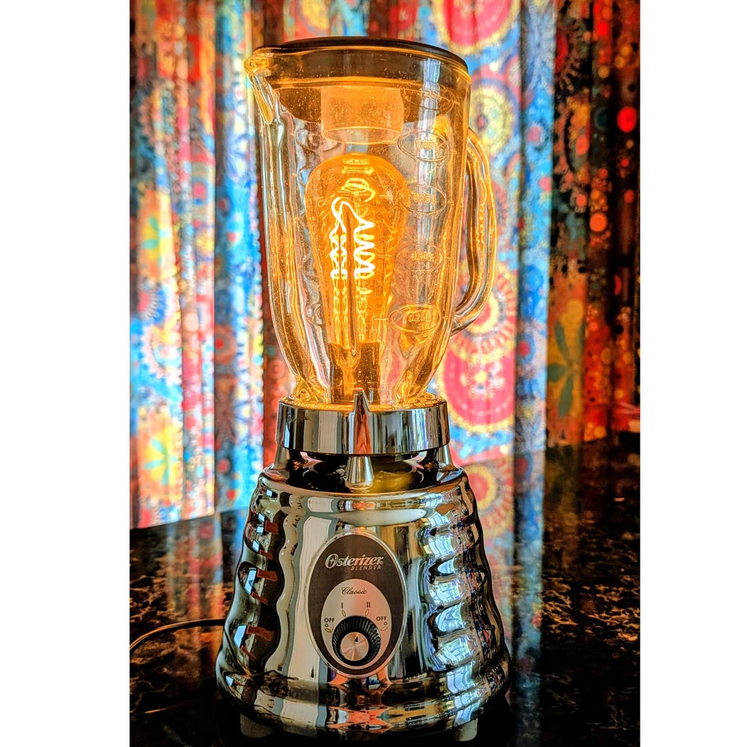 Vintage Osterizer Blender Lamp | Upcycled Chrome Kitchen Appliance ...
