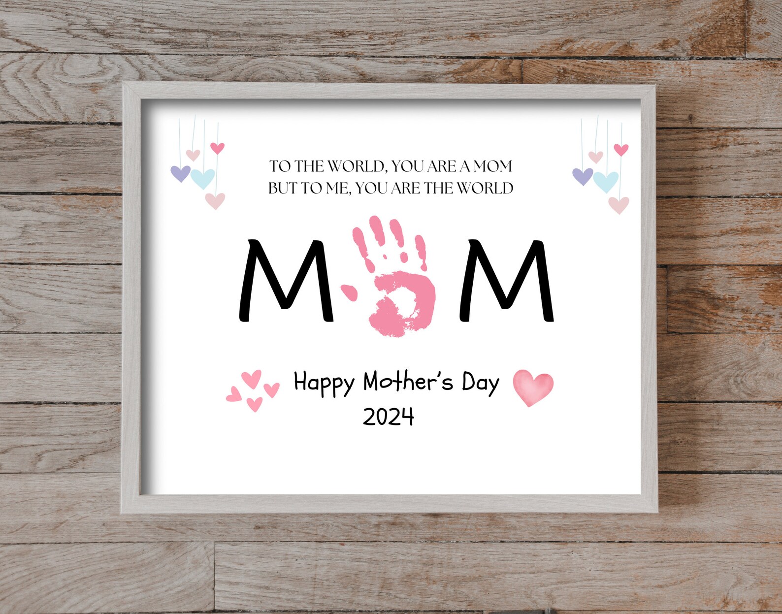 Mothers Day Handprint Craft Printable, Mothers Day Poem, Happy Mothers ...