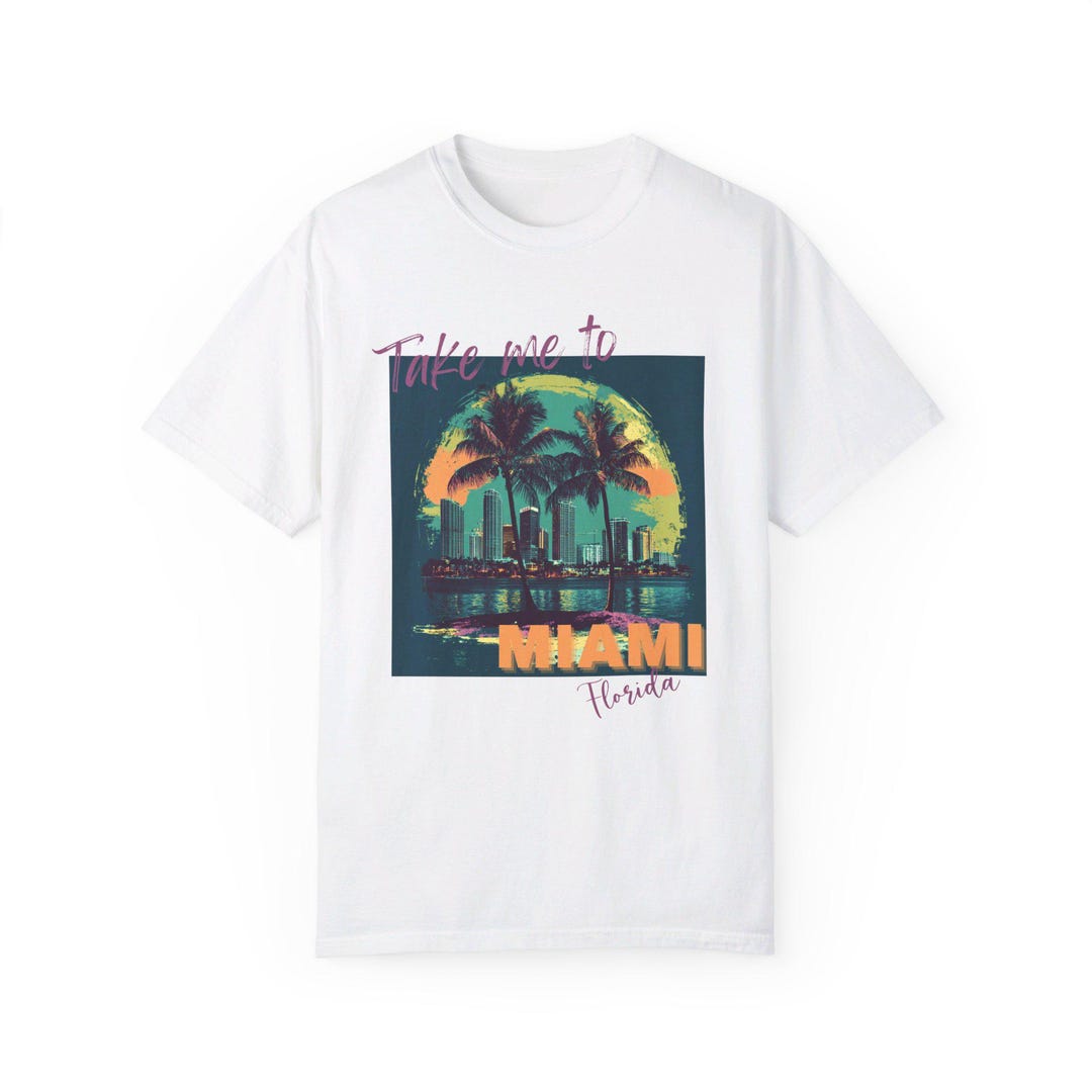 Miami Florida Tshirt, Miami Beach Shirt, Miami Tee, Comfort Colors ...