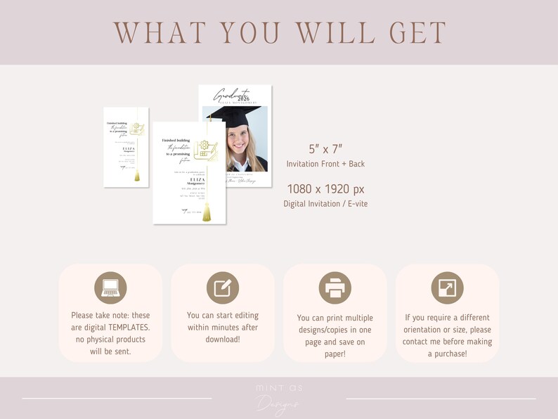 Architecture Graduation Invitation, Civil Engineer Grad Party Invite ...