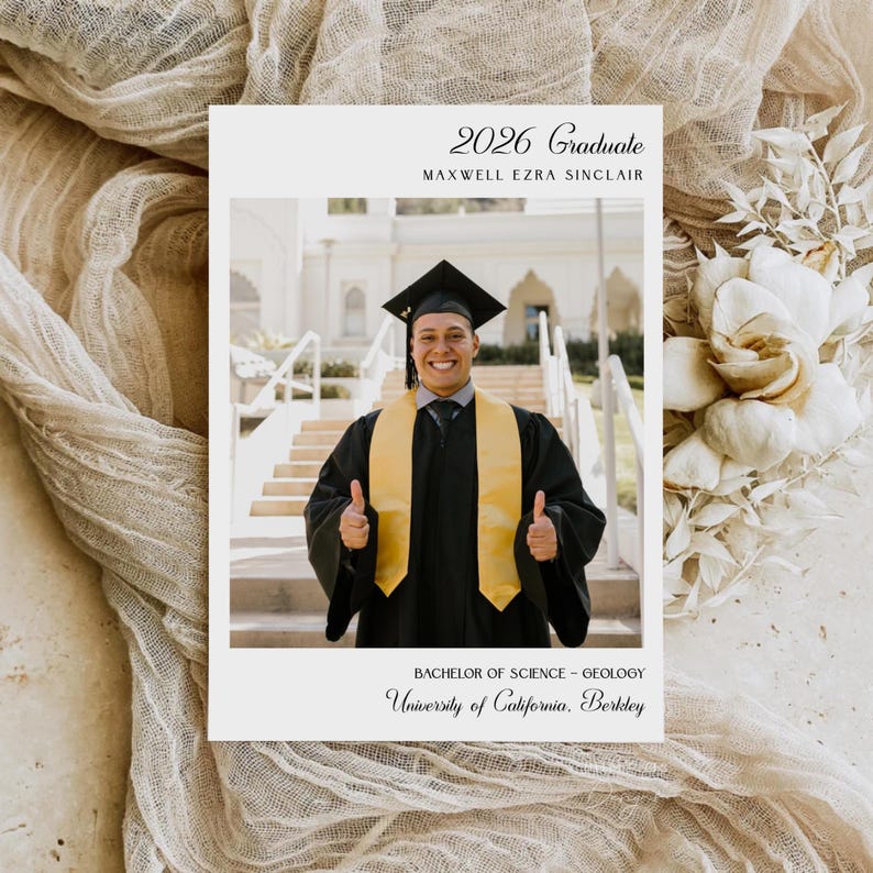 Geology Graduation Invitation, Earth Science Grad Party, Bsc Geology ...