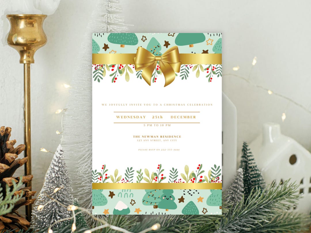 Animated Cute Christmas Envelope Invitation With Music | Holiday Cards ...