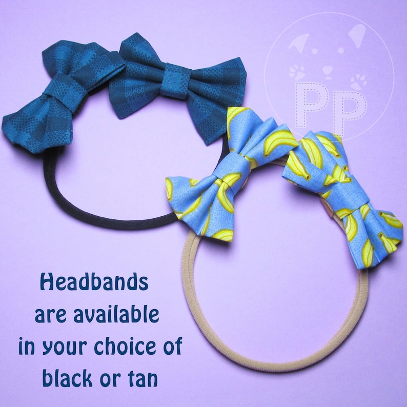 Dog Bow Headband, Polka Dot Dog Bows, Dog Hair Bows, Bows for Dogs ...