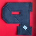 Vintage 2-layer Wool and Split Color Chenille Patch-letter (letters) “P ...