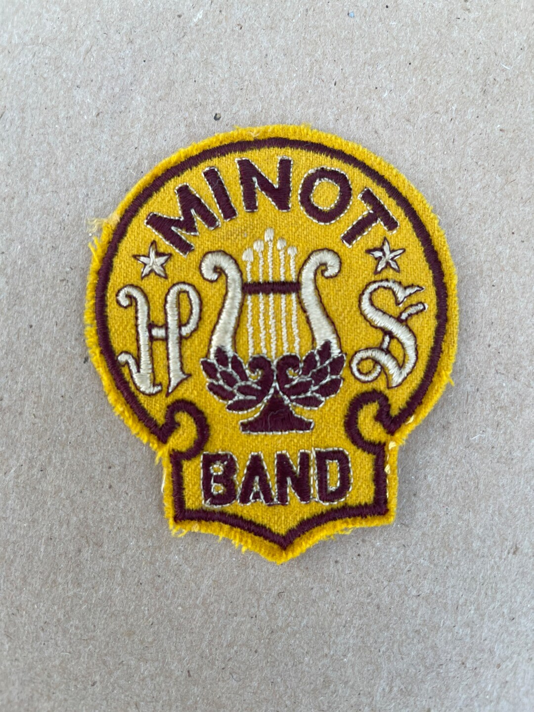Vintage Twill Band Patch-high School-music Note minot Band - Etsy