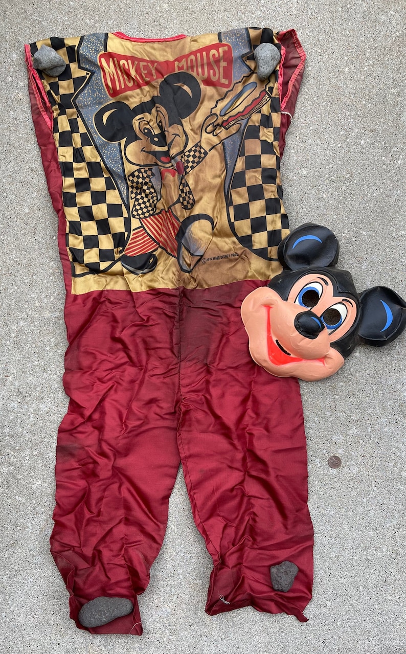 Vintage 1970 Mickey Mouse Ben Cooper Halloween Costume in Box - Etsy