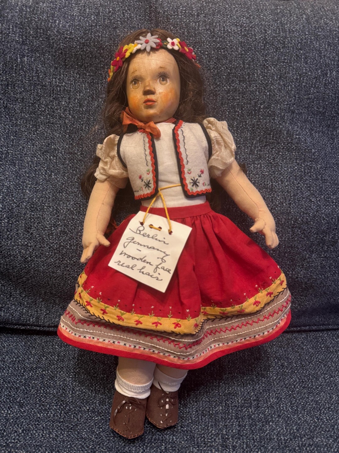 Vintage German Costume Doll, Made With Real Hair (unverified) - Etsy