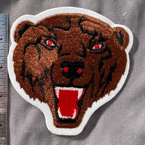 Bear Mascot Patch - Etsy