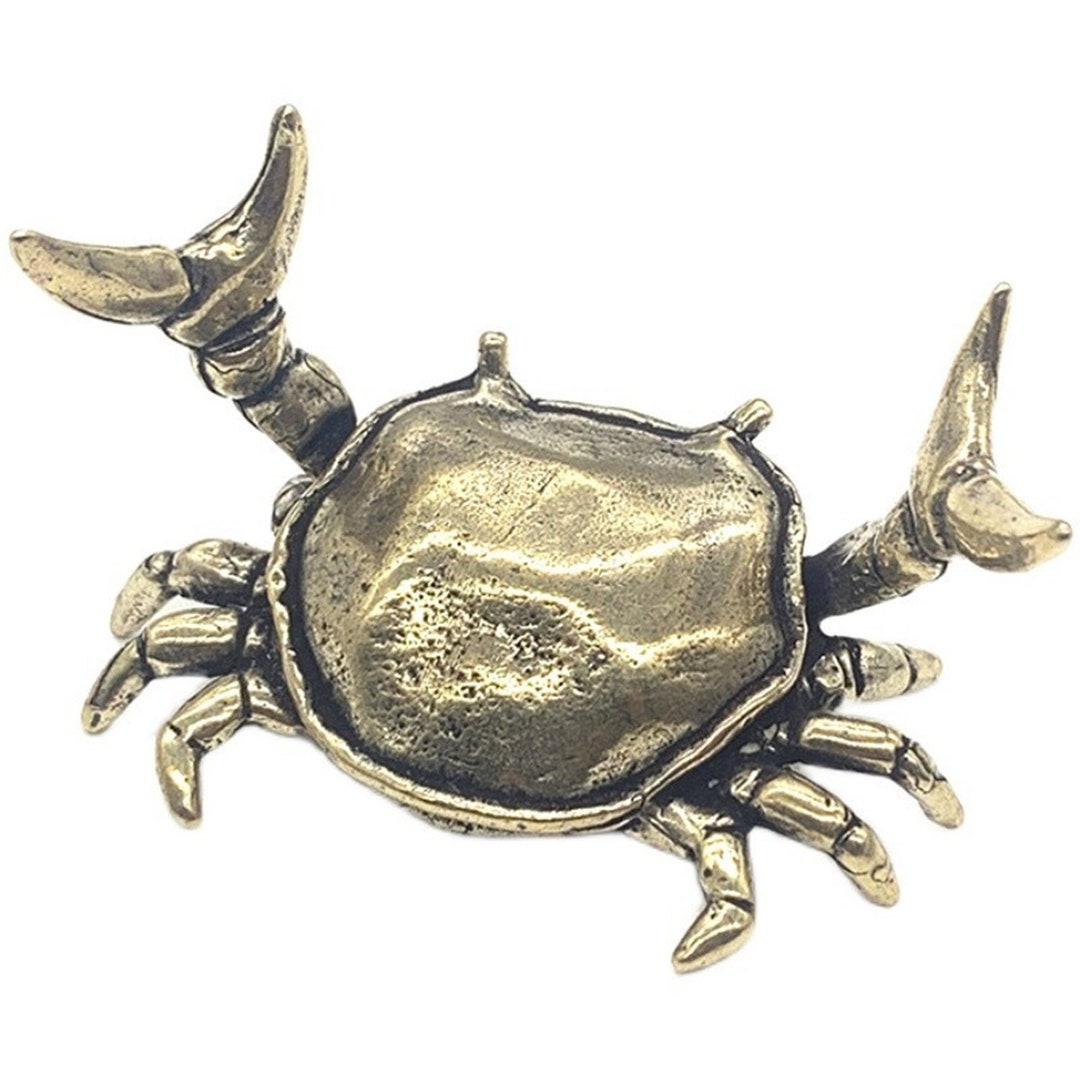Brass Crab Figurine,tabletop Decoration Ornament,crab Statue,crab Knick ...