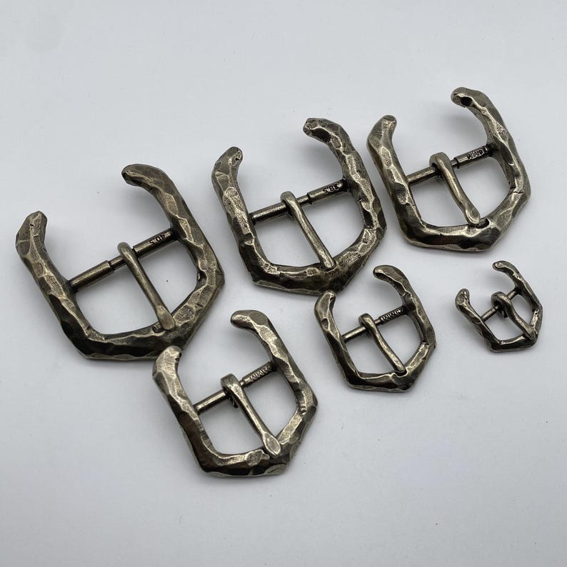 Retro Silver Buckle Solid Copper Buckle Leather Belt Fasten Buckles 17 ...
