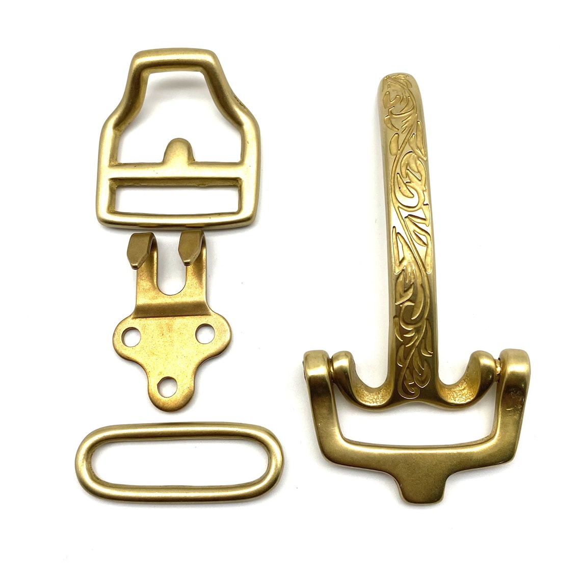 Brass Littleton Cavalry Buckle Genuine Belt Buckle Kit Engraved Ranger ...