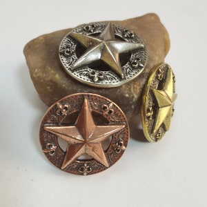 Concho Star With Fleur De Lis,leather Goods Embellishment Accessories ...