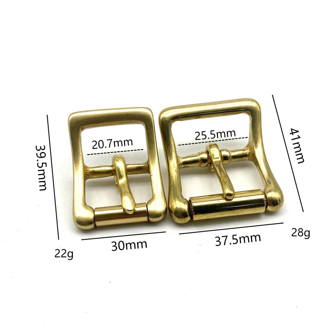 20/25mm Brass High Heel Center Bar Buckle Rolling Bar Buckle Bag Strap ...