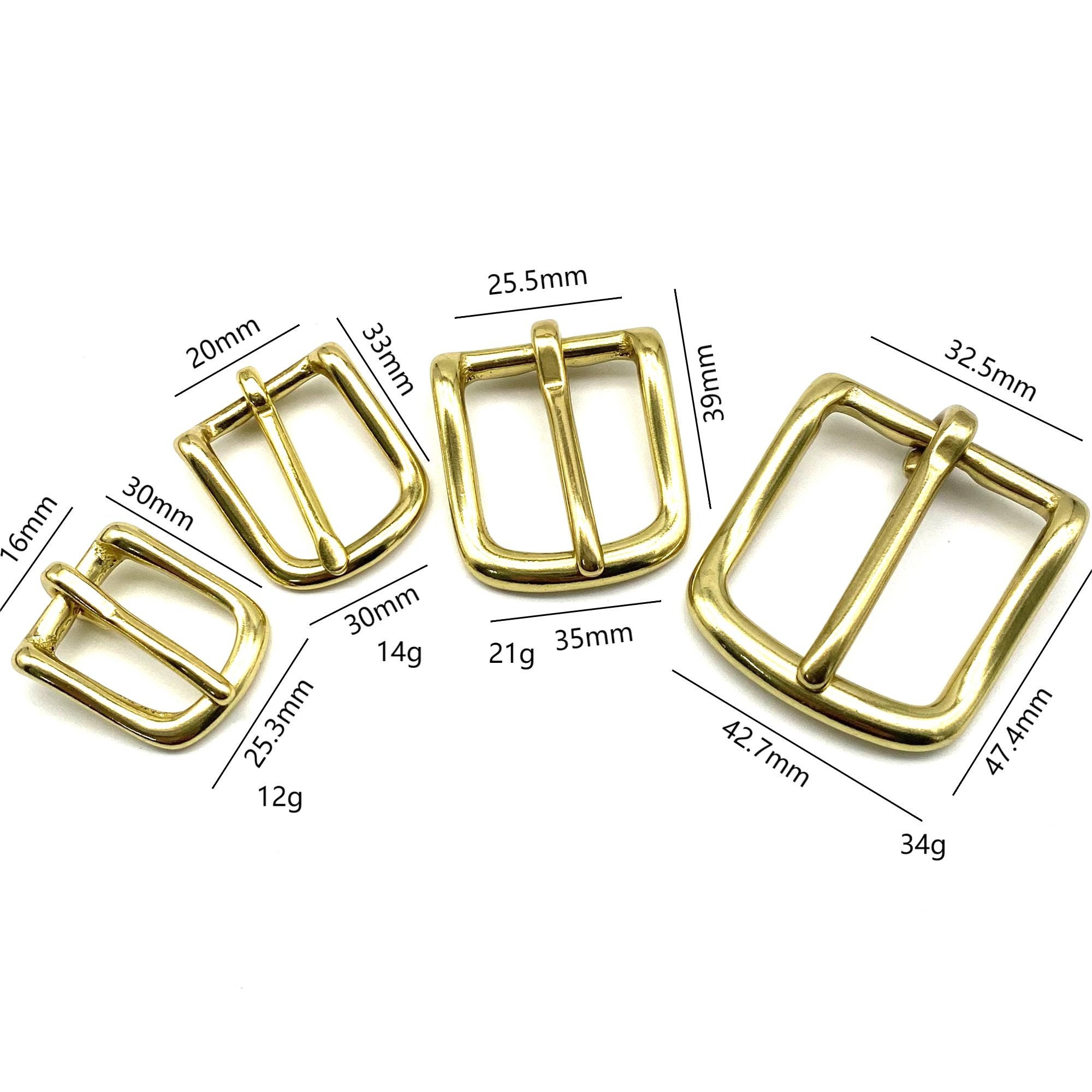 Brass Buckle Leather Strap Fastener Buckle Leather Bag Fasten Buckle ...