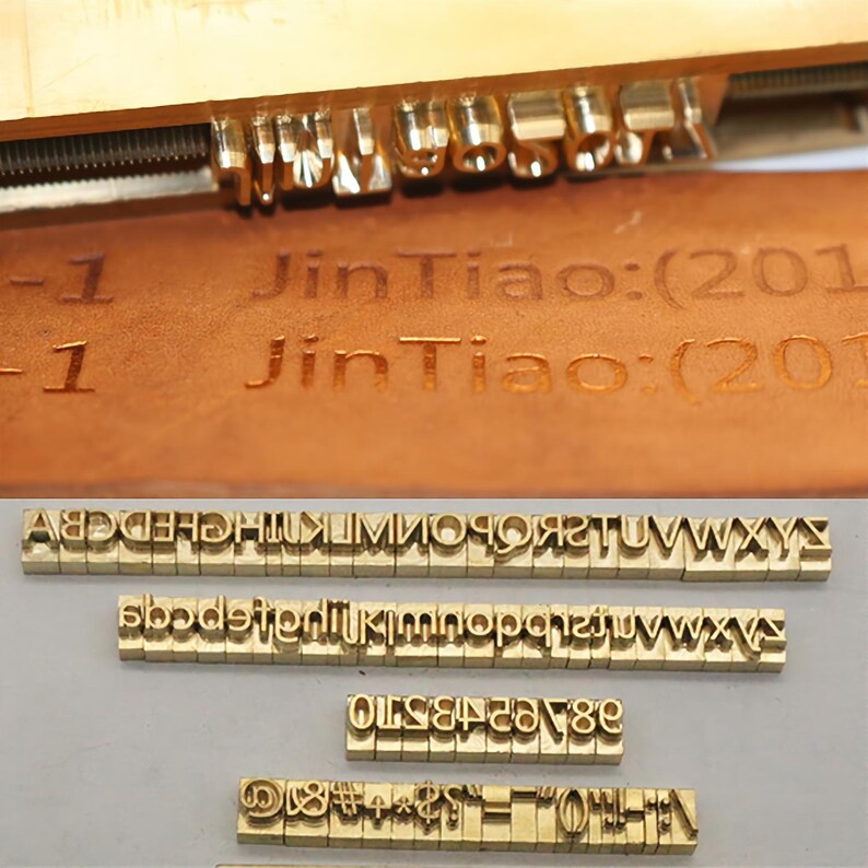 Customized Alphabet Brass Stamp (0-9) (A-Z) Personlized Font Number ...