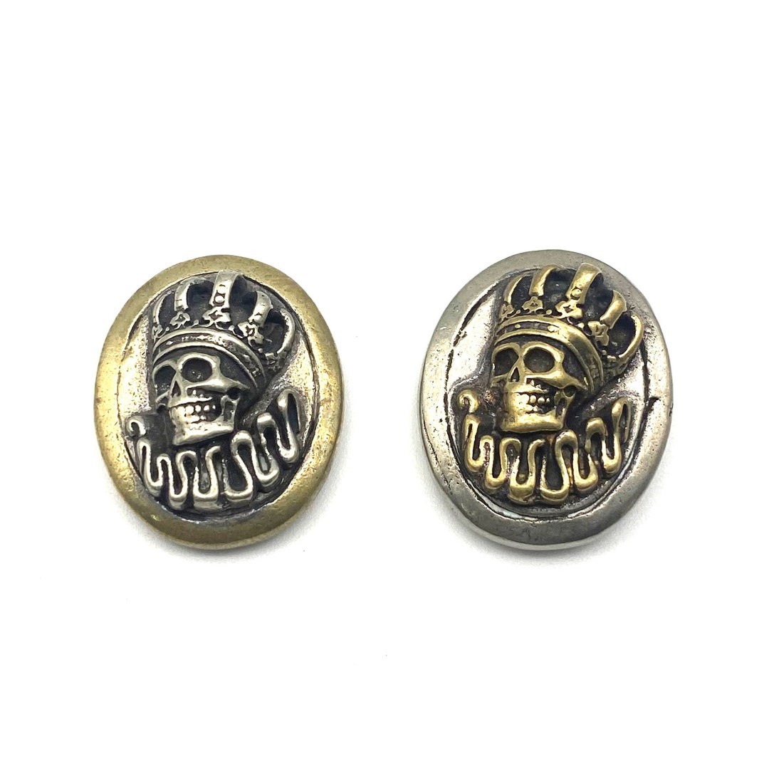 Crown Skull Conchos Screw Back Rivets Post Bag Purse Hardwares Leather ...