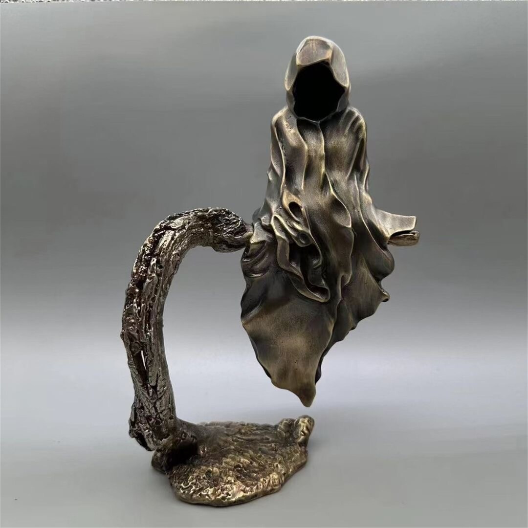 Copper Wizard Statue,nordic Style Wizard Figurine,guardians of Time ...