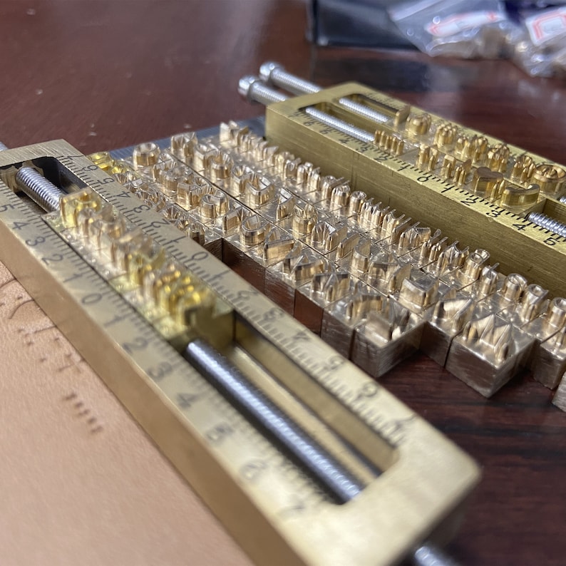 Customized Alphabet Brass Stamp (0-9) (A-Z) Personlized Font Number ...