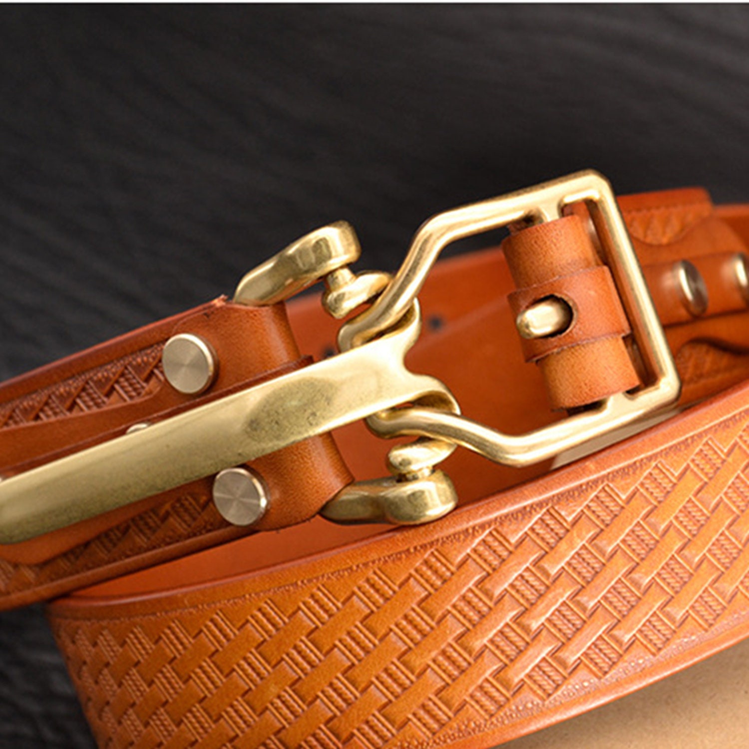 Handmade Men's Belt Littleton Cavalry Leather Belt Street Wear Belts - Etsy