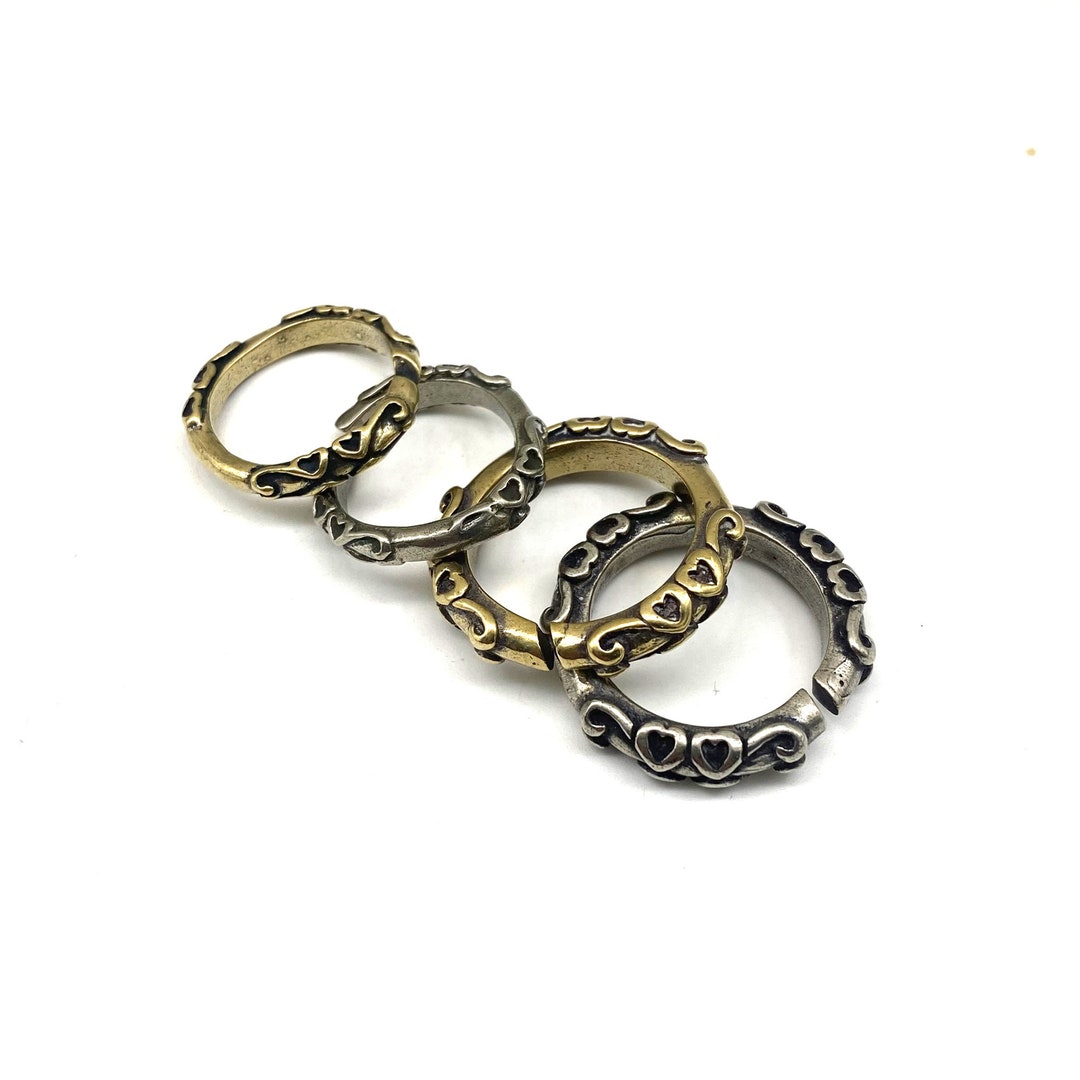 Amekaji Retro Brass Ring Keychain Connector Split Ring - Etsy